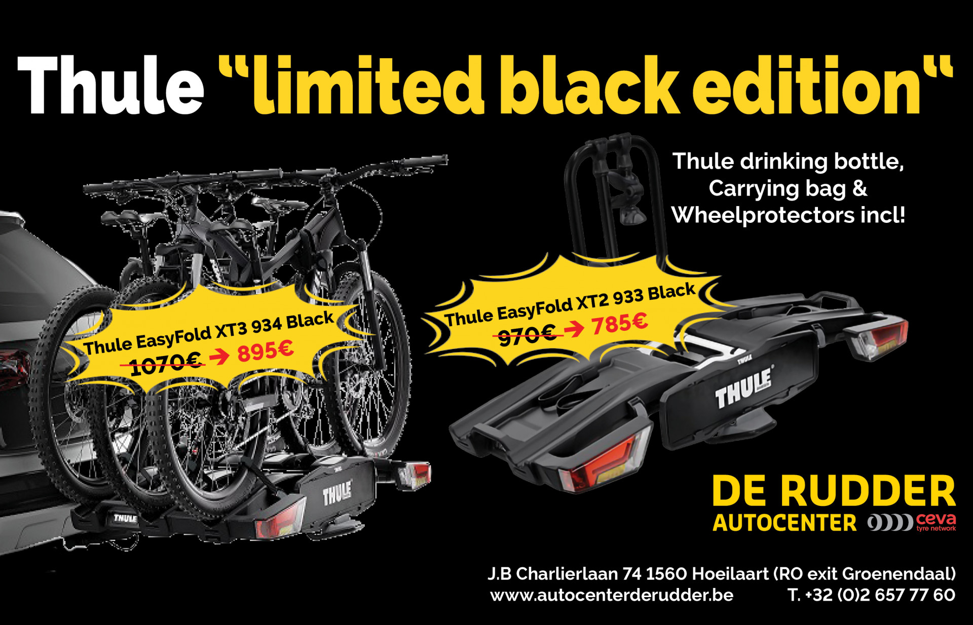 Thule limited black edition › Autocenter De Rudder: Tires, rims and ...